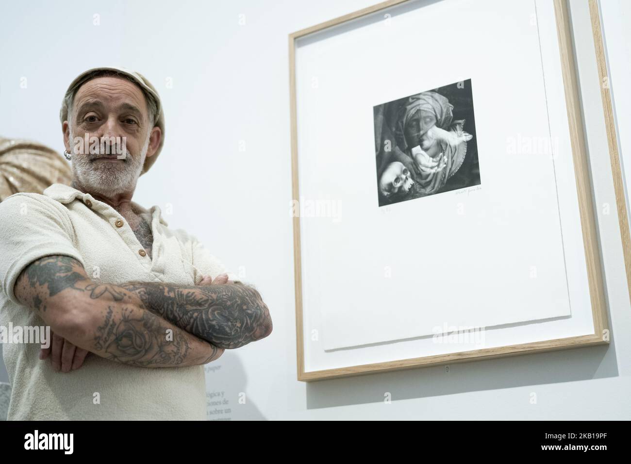 Spanish photographe Alberto GarcÃ­a-Alix attends the presentation of ...