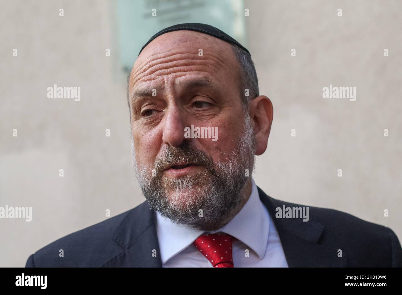 Chief Rabbi of Poland Michael Schudrich is seen in Gdansk, Poland on 20 ...