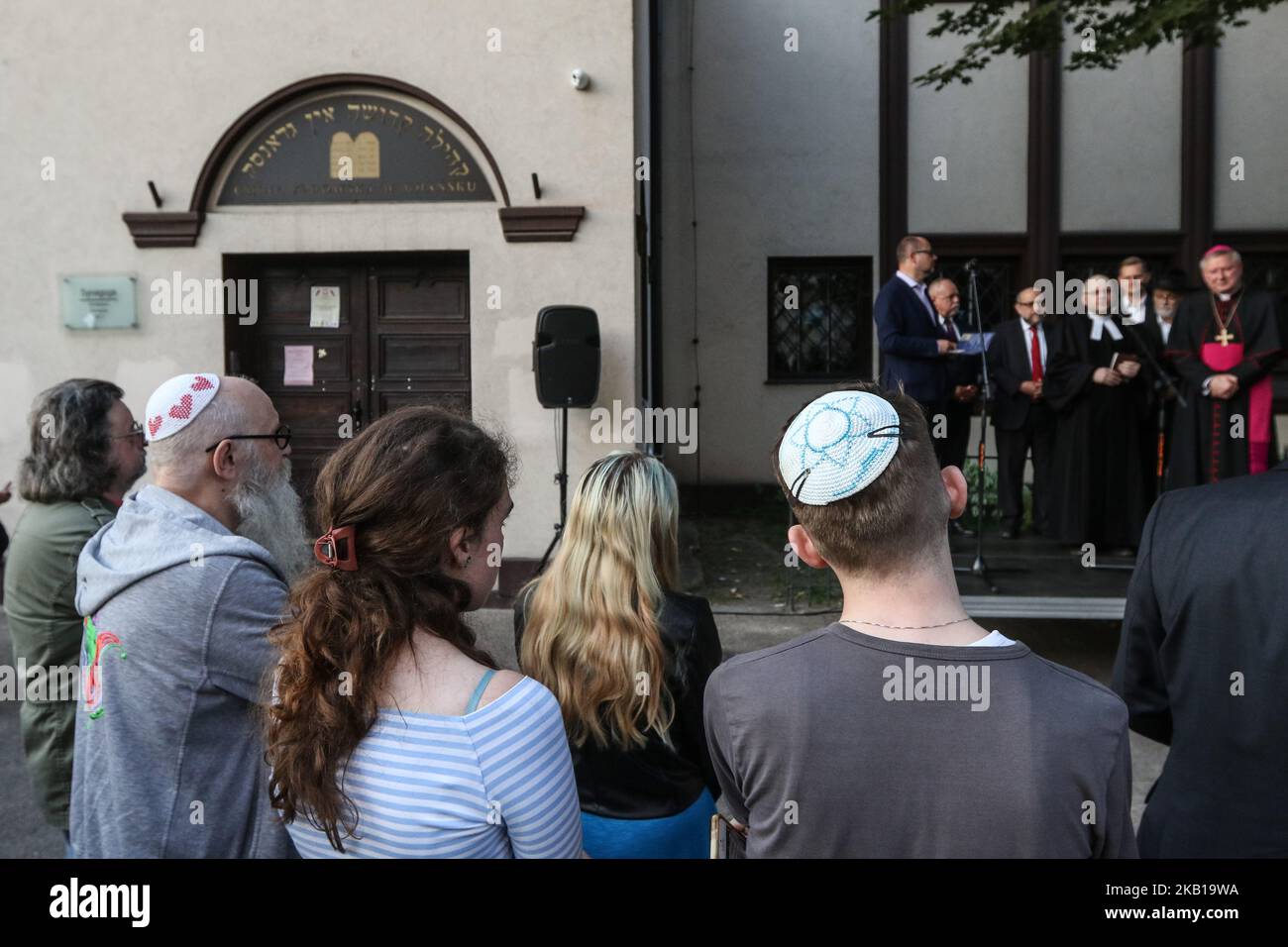 Man wearing a kippah is seen in Gdansk, Poland on 20 September 2018 ...