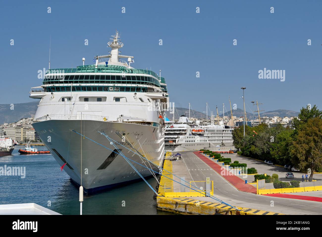 Piraeus, Athens, Greece - June 2022: Royal Caribbean cruise ship Vision ...