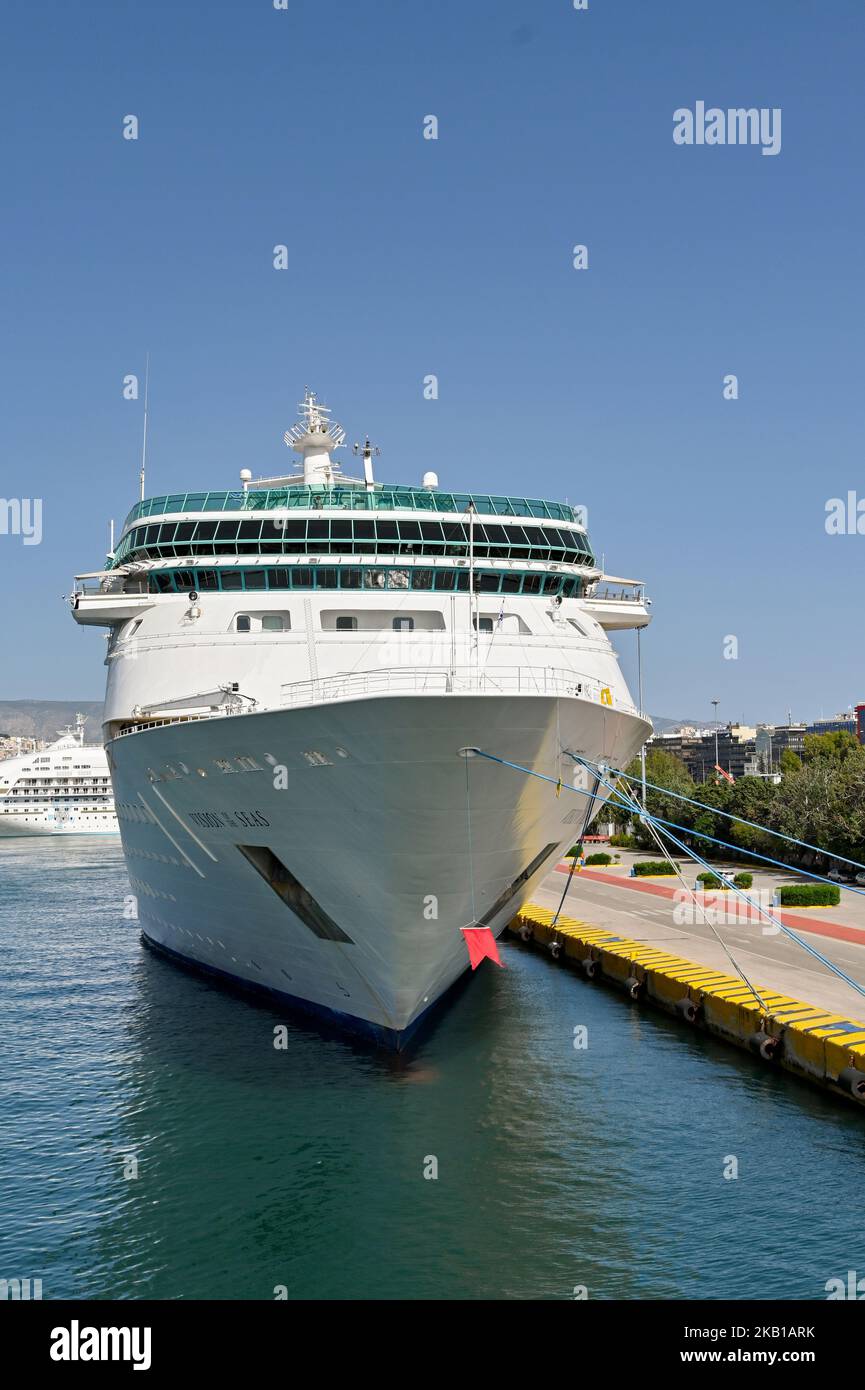 Piraeus, Athens, Greece - June 2022: Royal Caribbean cruise ship Vision ...
