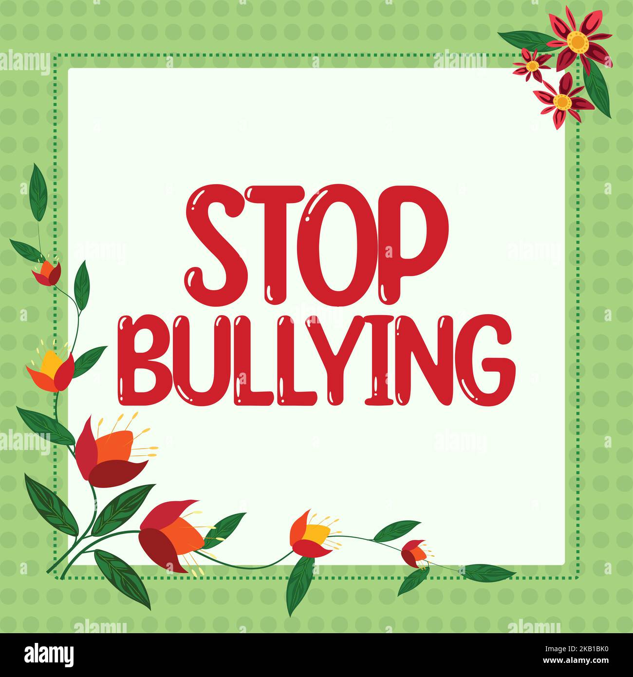 Inspiration showing sign Stop Bullying. Concept meaning prevent the ...