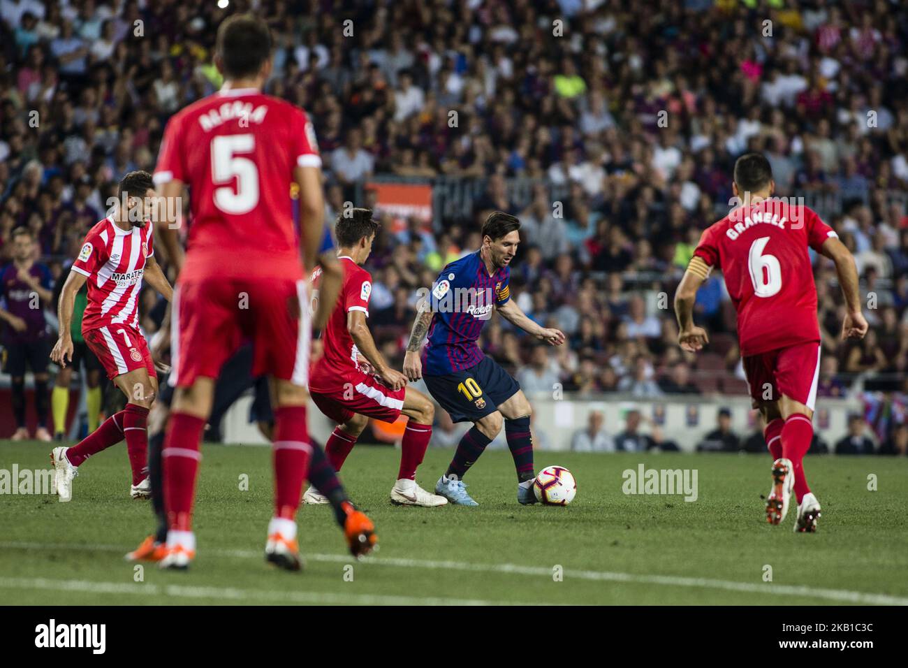 Leo Messi of FC Barcelona during the La Liga game between FC Barcelona ...