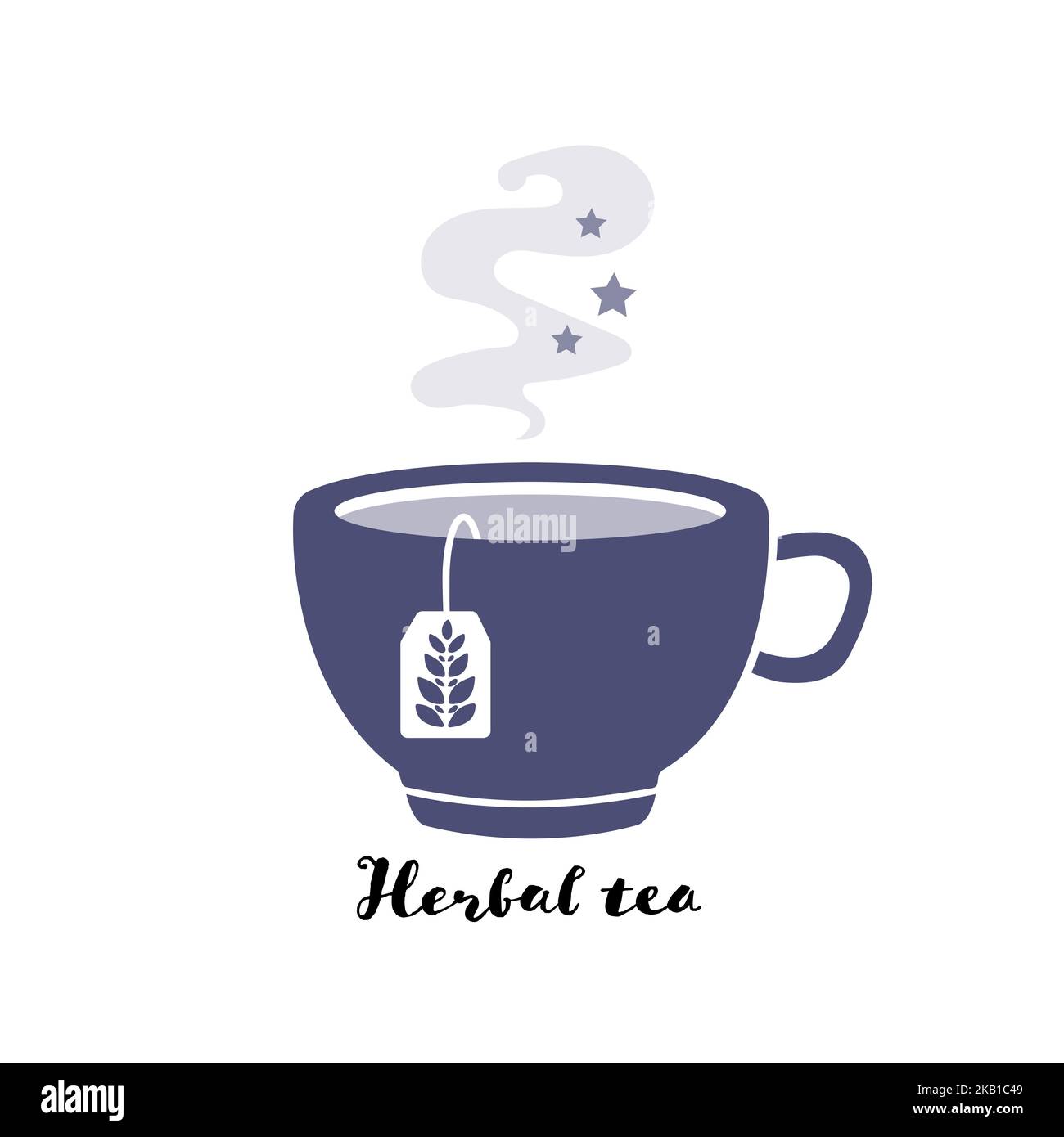 Herbal Tea For Good Nights Sleep Vector Illustration Stock Vector