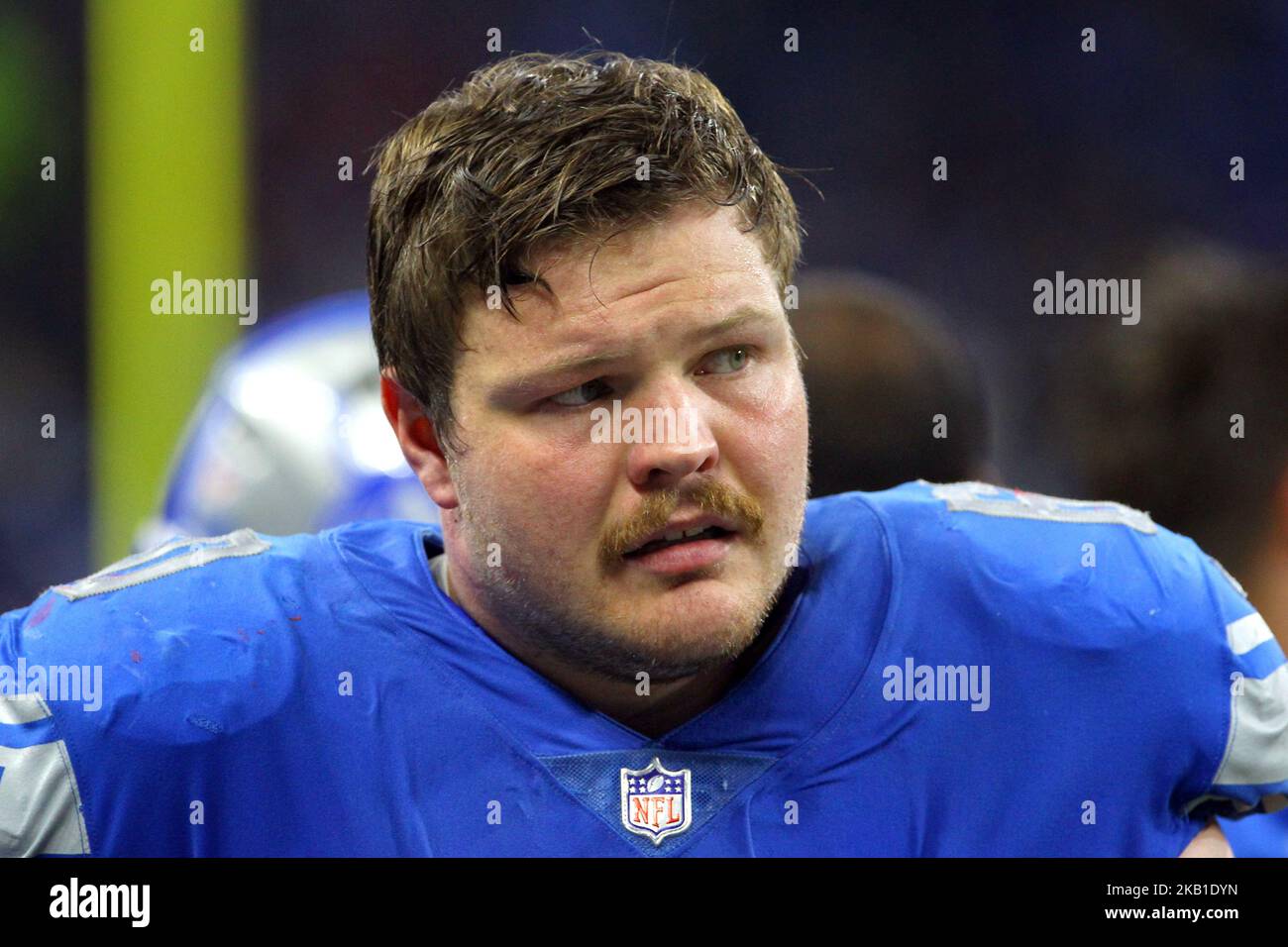 Detroit lions offensive guard graham glasgow hi-res stock photography ...