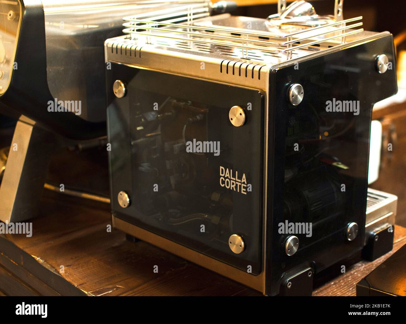 Dubai, UAE - 12th october, 2022: dalla corte coffee machine display on ...