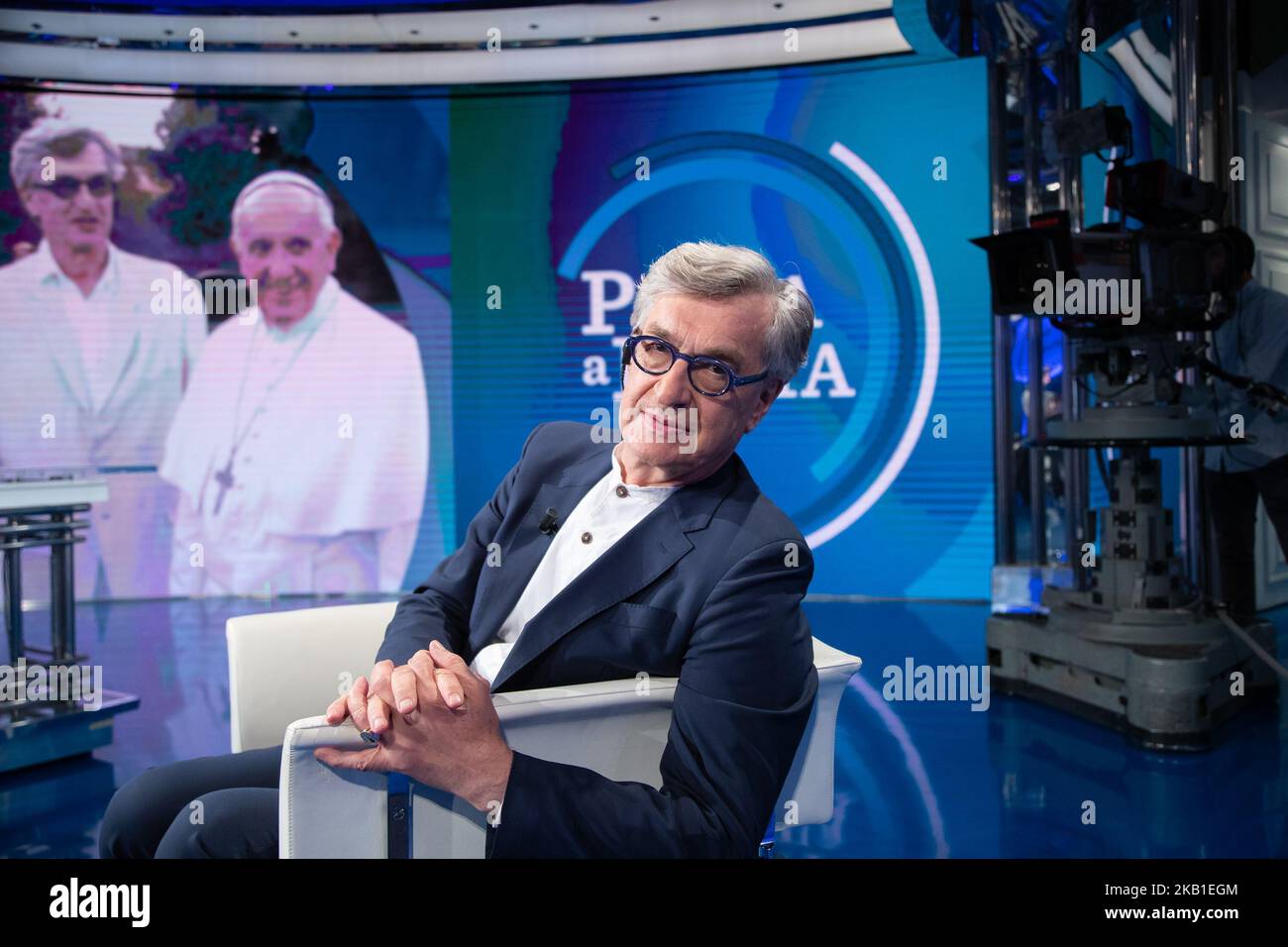 A Porta a Porta Talk Show by Bruno Vespa interview with the German ...