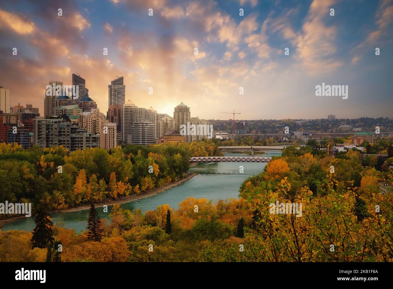Calgary bridge over river hi-res stock photography and images - Alamy