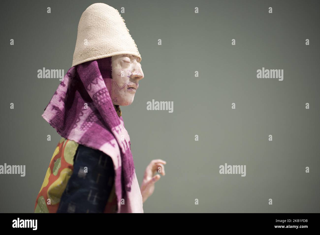 Artworks are displayed at The Curve, Barbican Centre during the ...