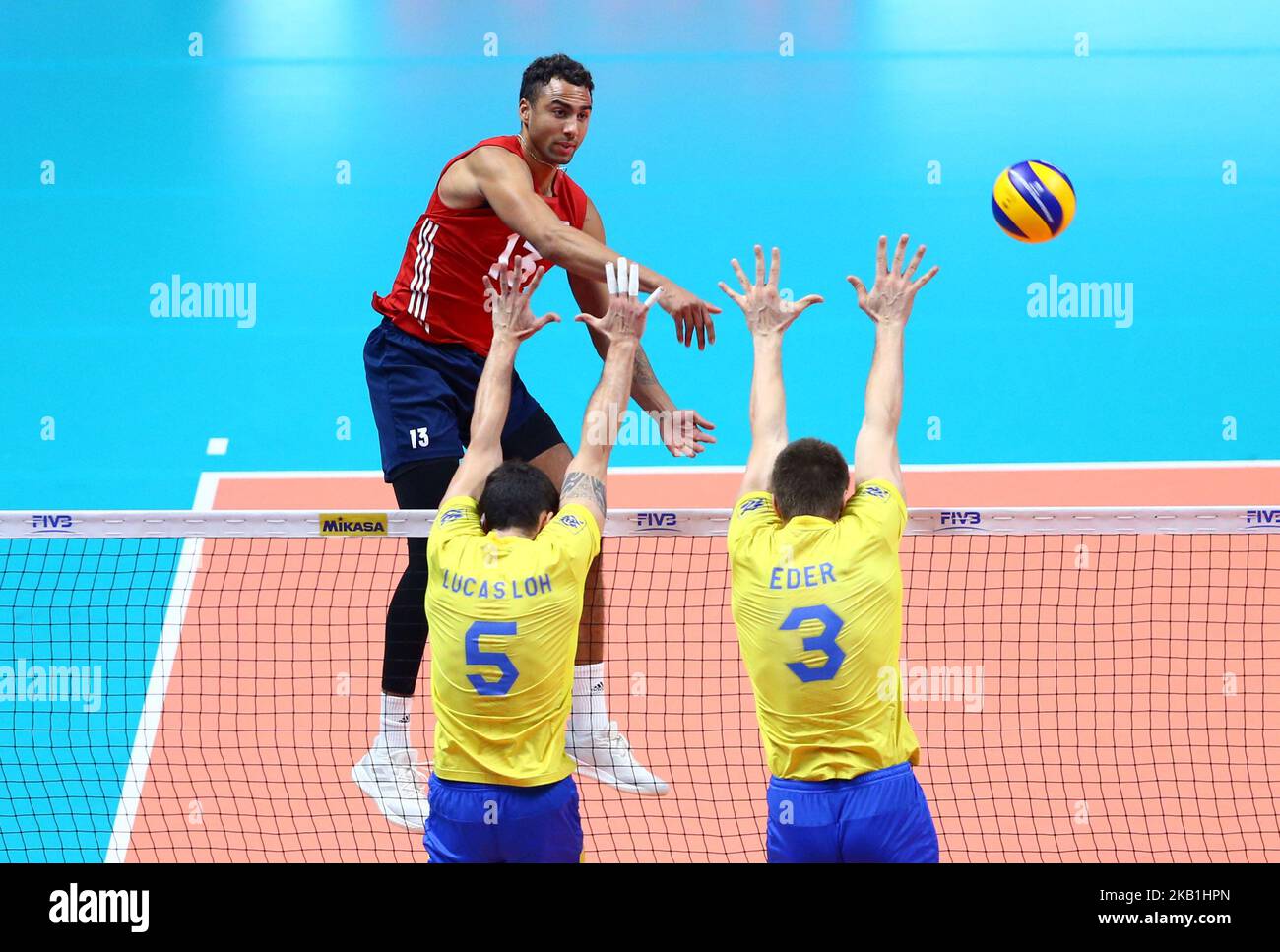 Fivb volleyball men brazil hi-res stock photography and images - Alamy