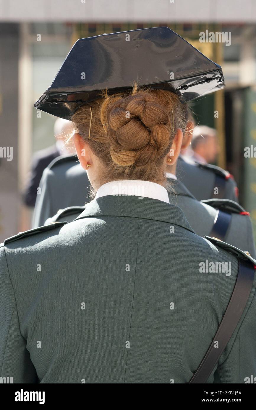 Women of the Civil Guard during the act of recognition of the Civil ...