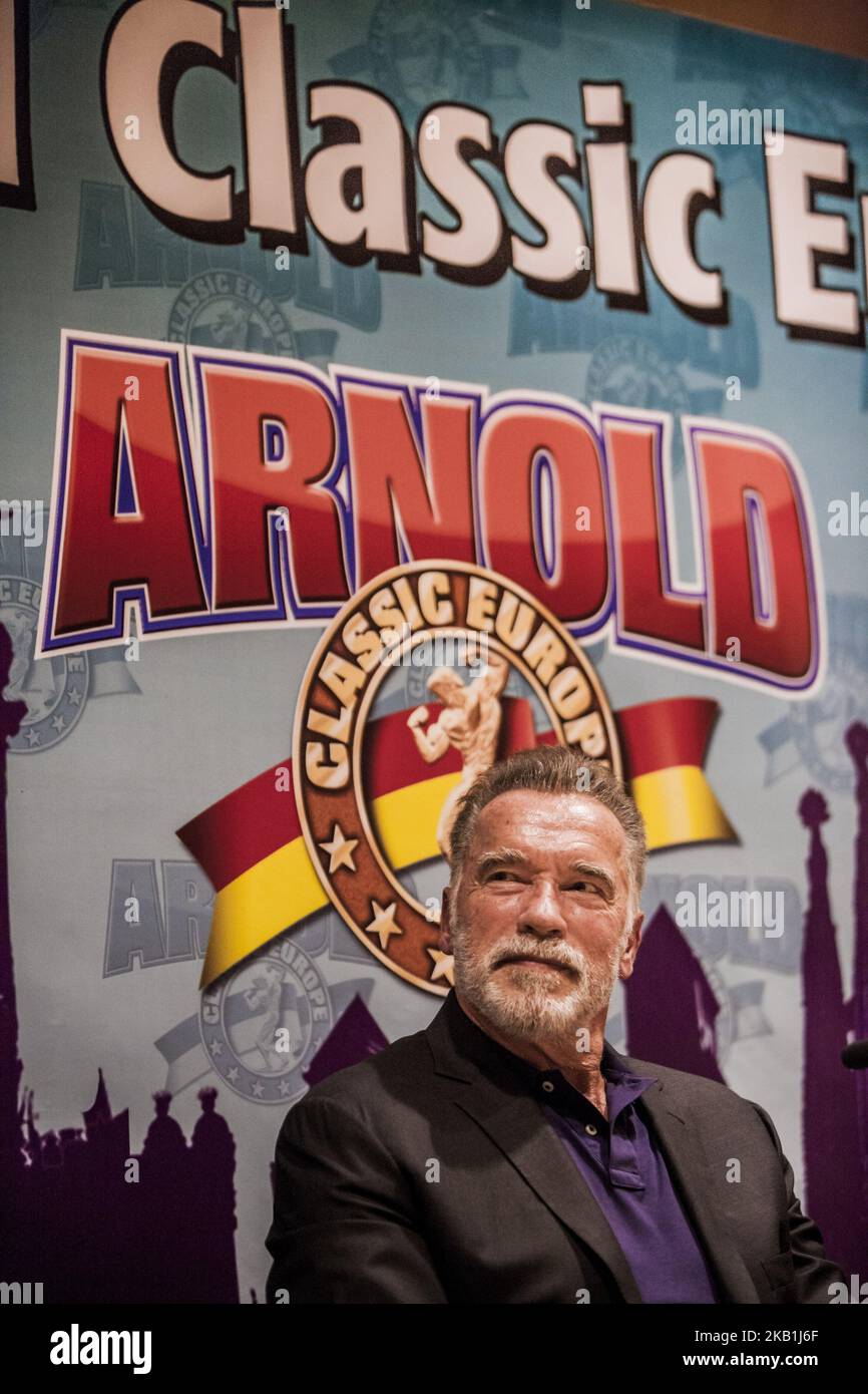 Arnold Schwarzenegger in the "Arnold Classic Europe" 2018 multisport ...