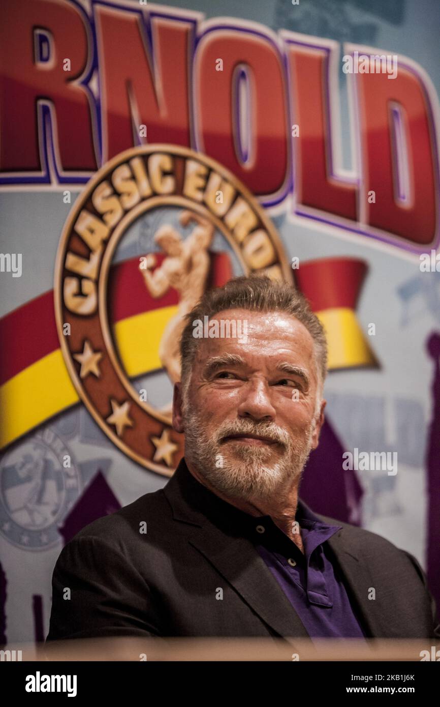 Arnold Schwarzenegger in the "Arnold Classic Europe" 2018 multisport ...