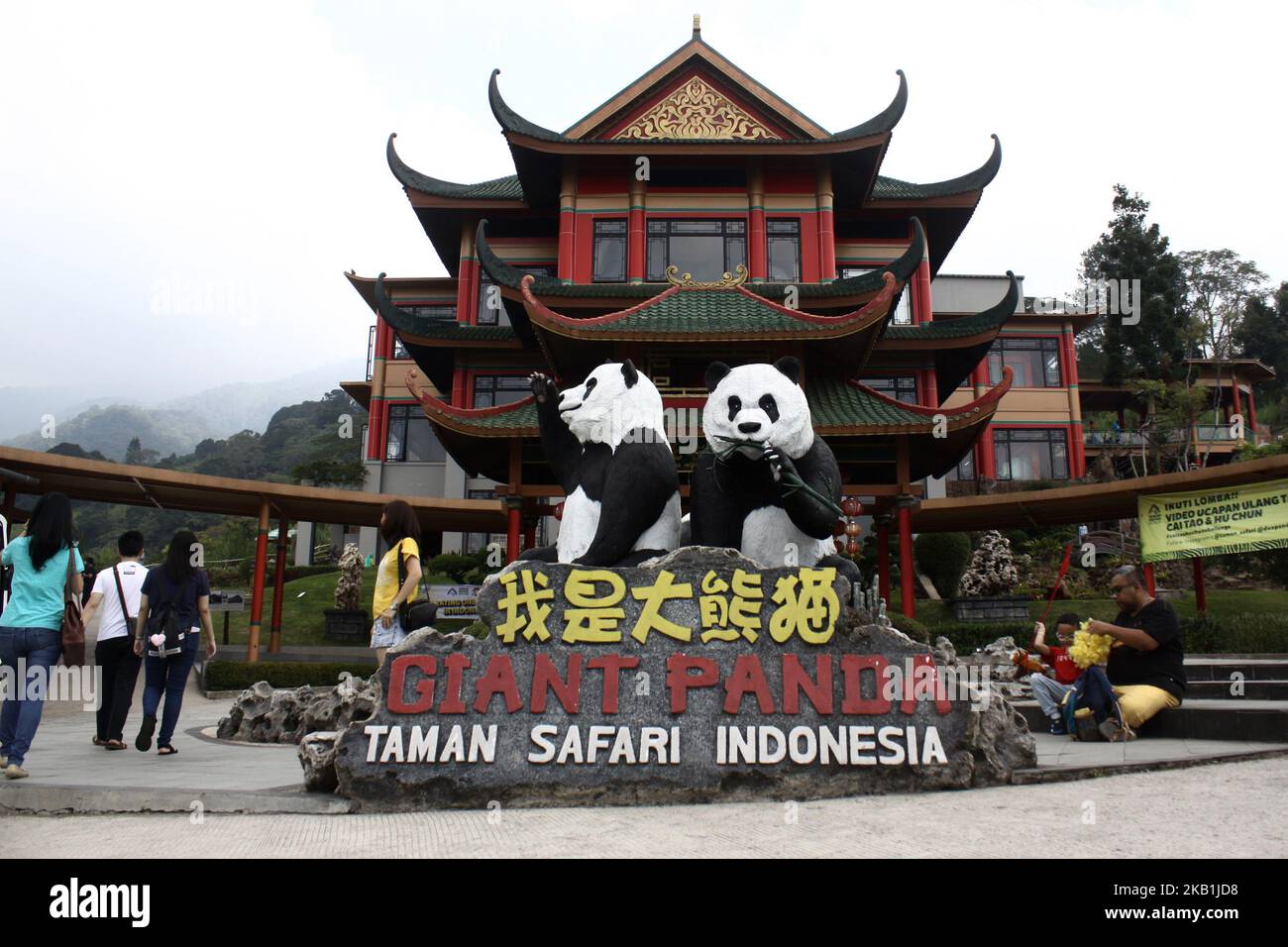 The Indonesia Panda Castle pictured during the commemoration of the 1st ...