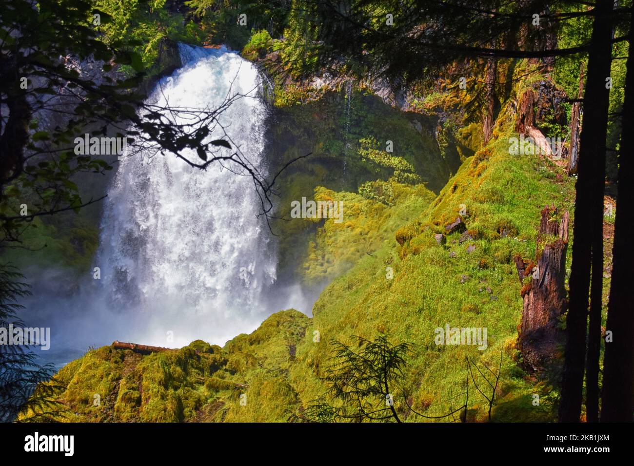 Sahalie Koosah Tamolitch falls on McKenzie river, Williamette National ...