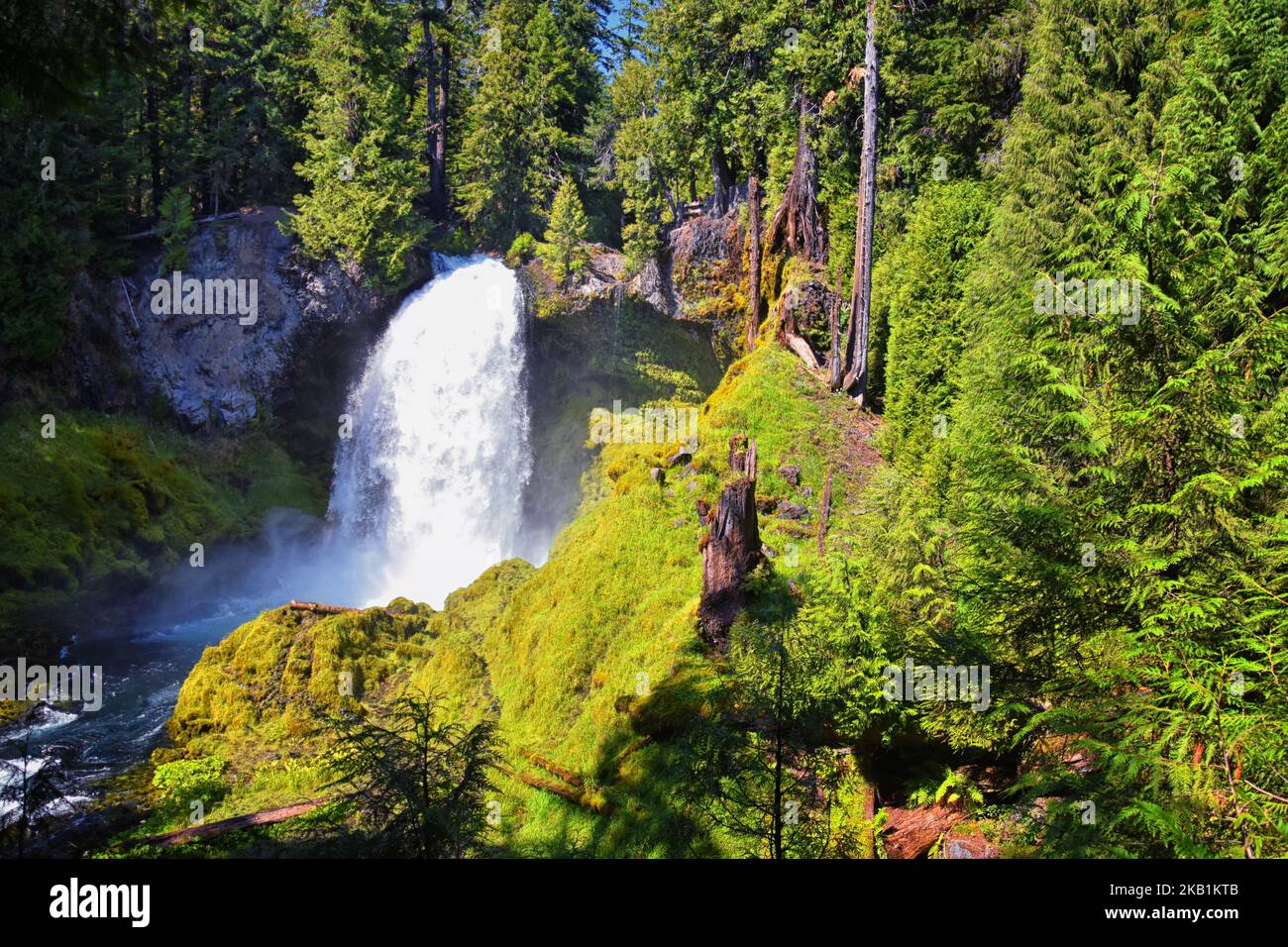 Sahalie Koosah Tamolitch falls on McKenzie river, Williamette National ...