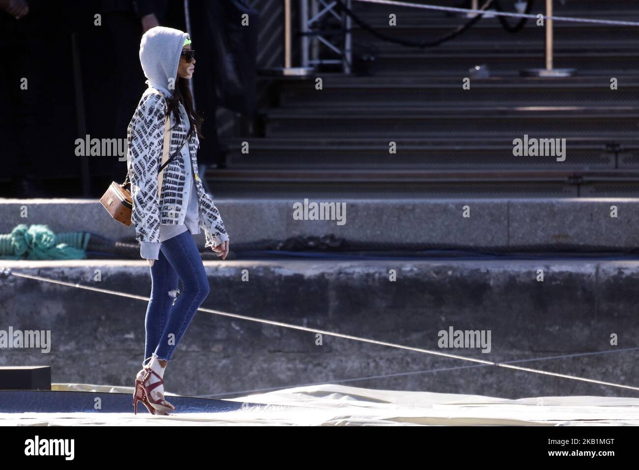 Winnie Harlow walk on the runway during Le Defile L'Oreal Paris as part ...