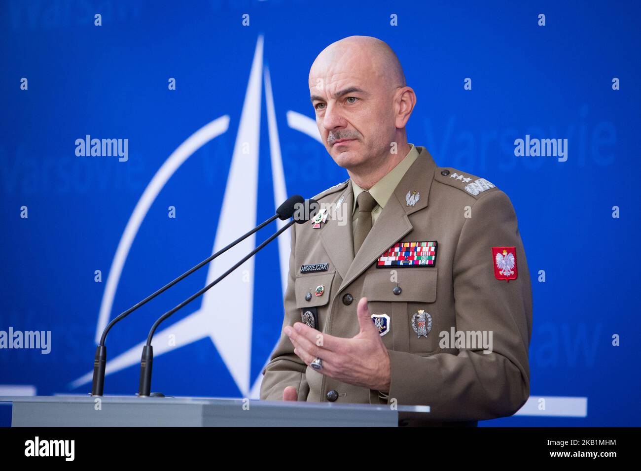 Chief of the general staff of the polish armed forces hi-res stock ...