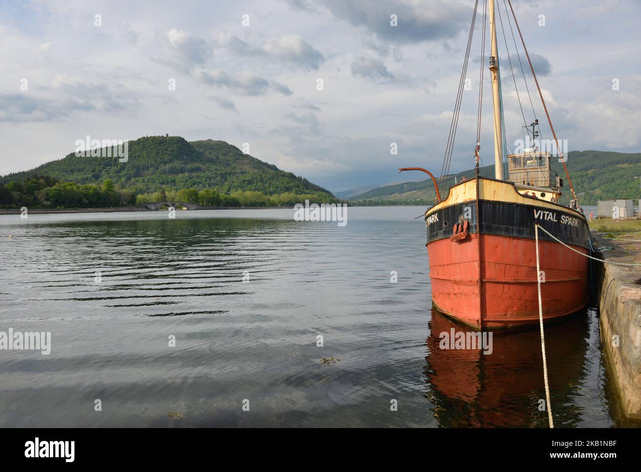 The Vital Spark , Steam Puffer moored on Loch Fyne at Inverary Argyll ...