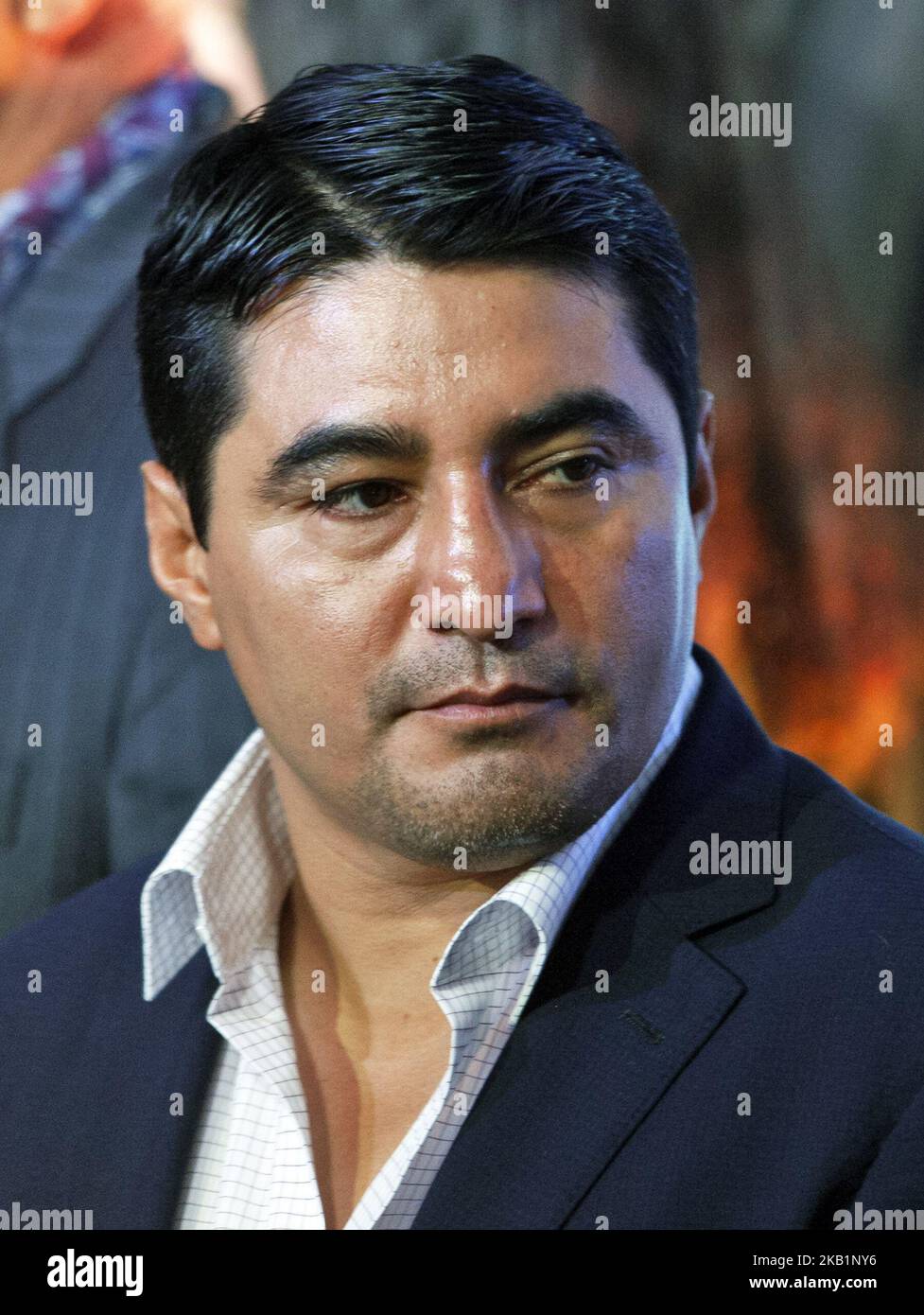 Mexican boxer Eric Morales attends an official opening of the 56th WBC ...