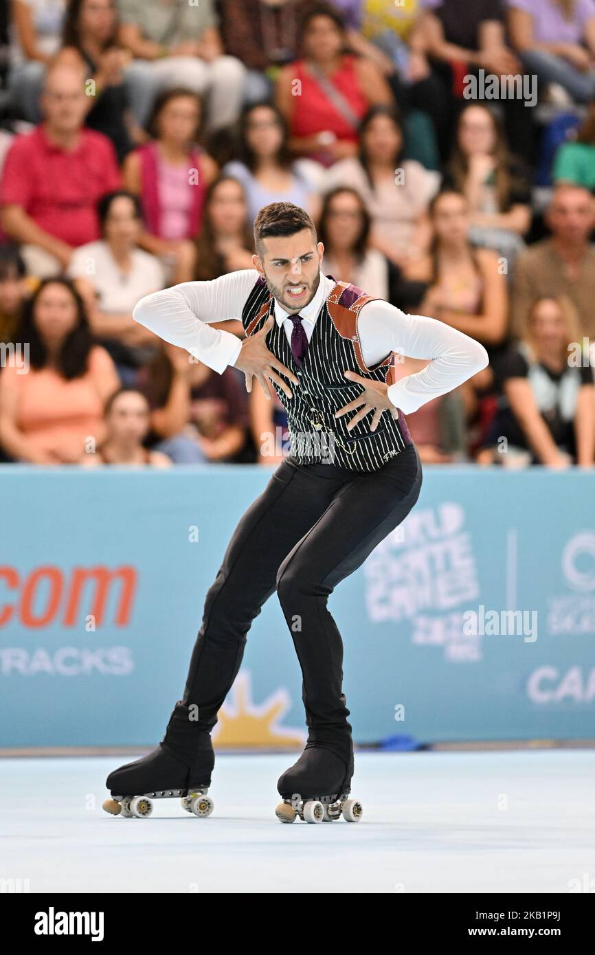 MARCO GIUSTINO, Italy, performing in Senior Men - Short Program at ...