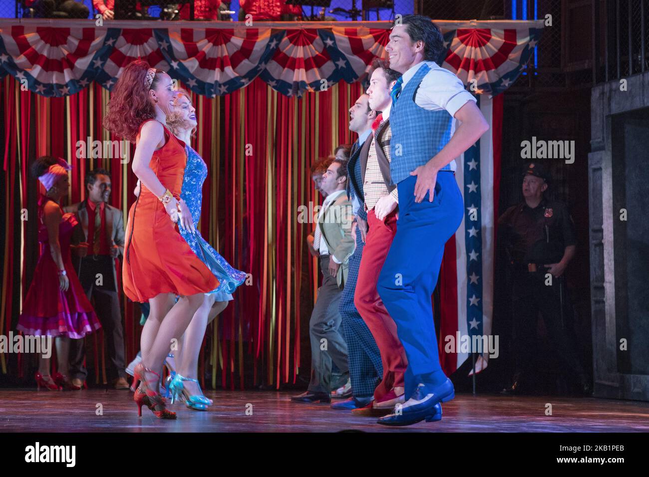 Dancers during the musical performance West Side Story at the Calderon ...