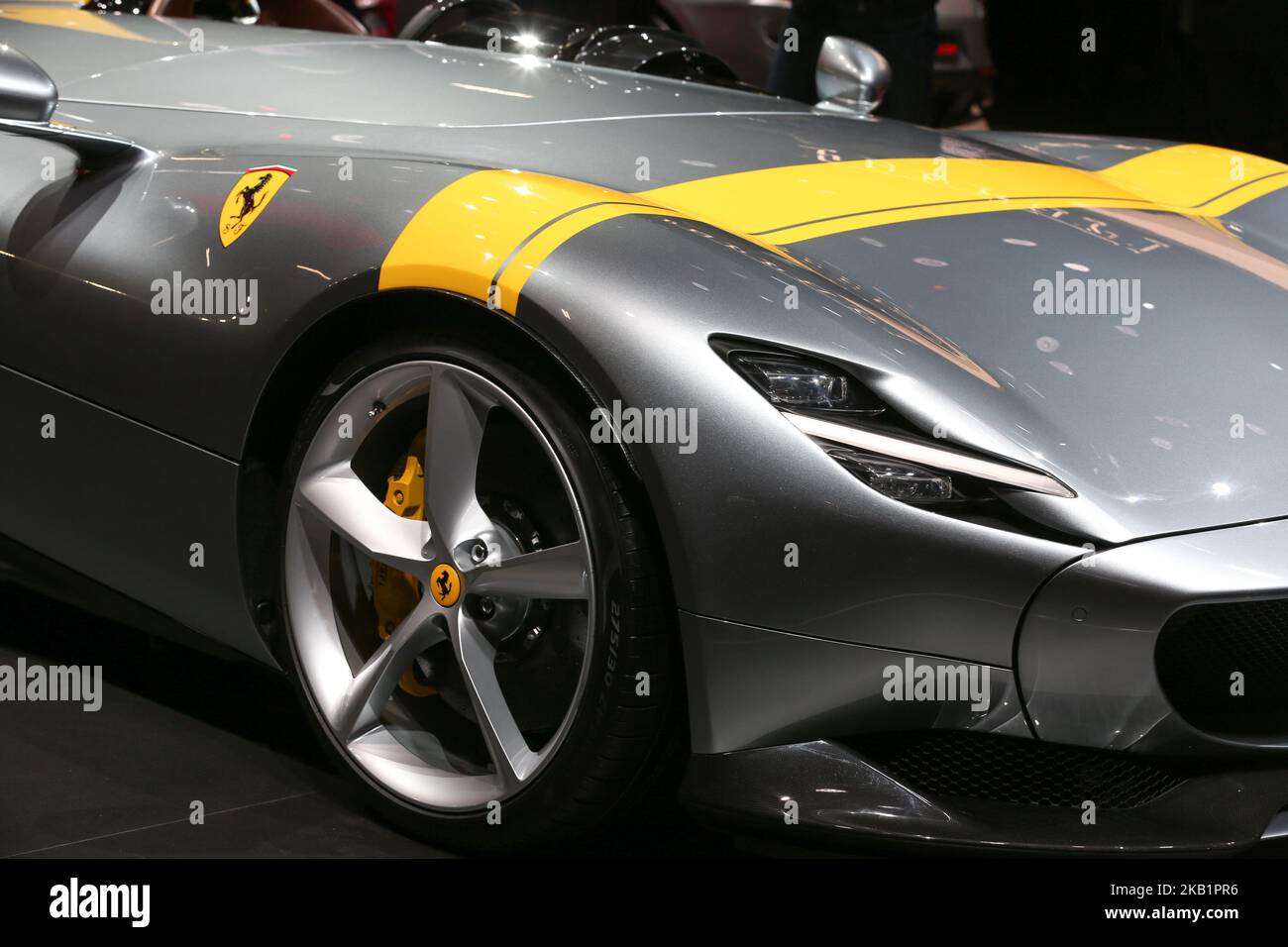 Ferrari Monza SP1model car is seen during the first press day of the ...