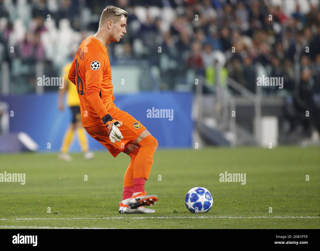David von Ballmoos during Champions League match between Juventus v ...