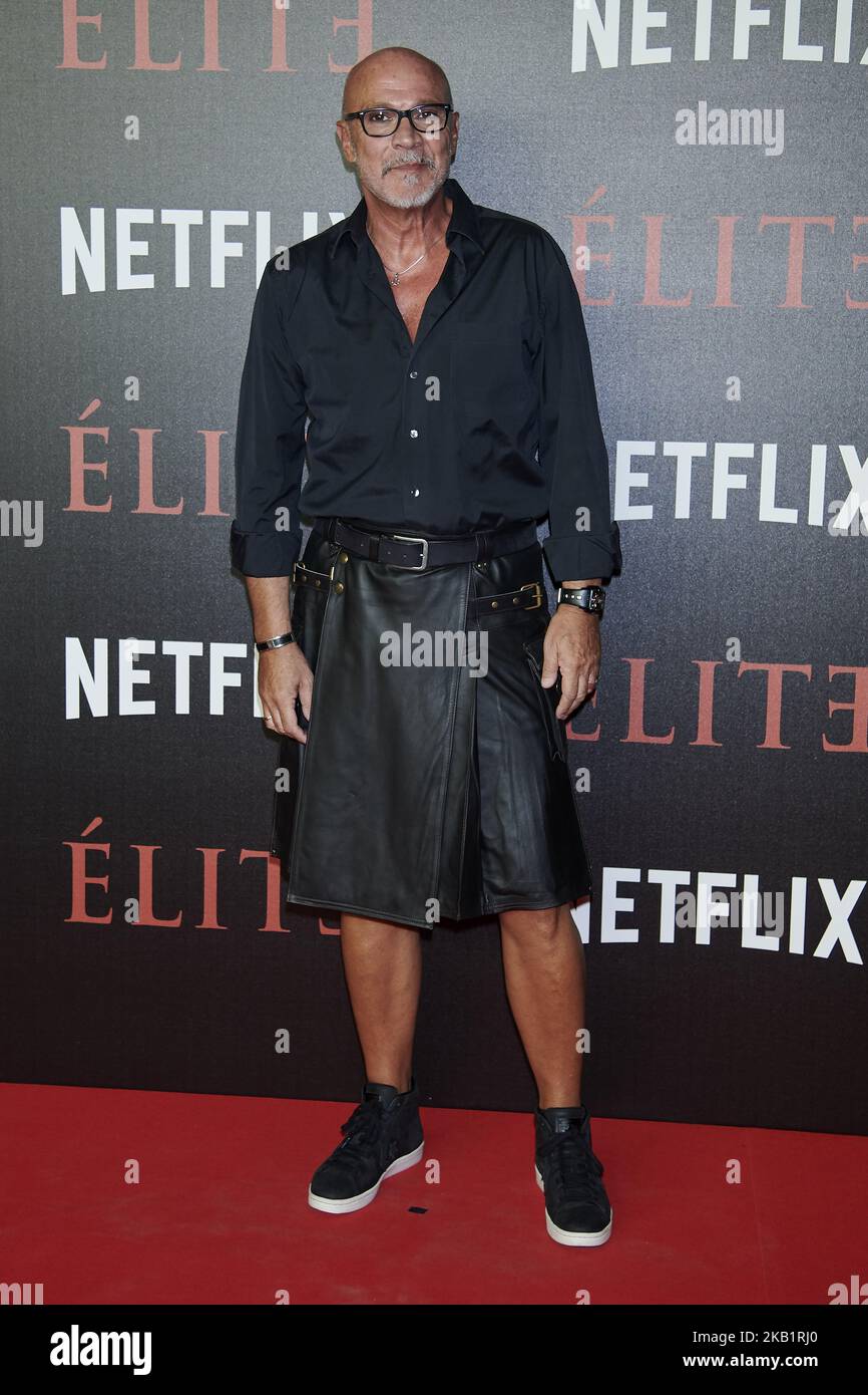 Ramiro Blas attend the 'Elite' premiere photocall at 'Reina Sofia ...