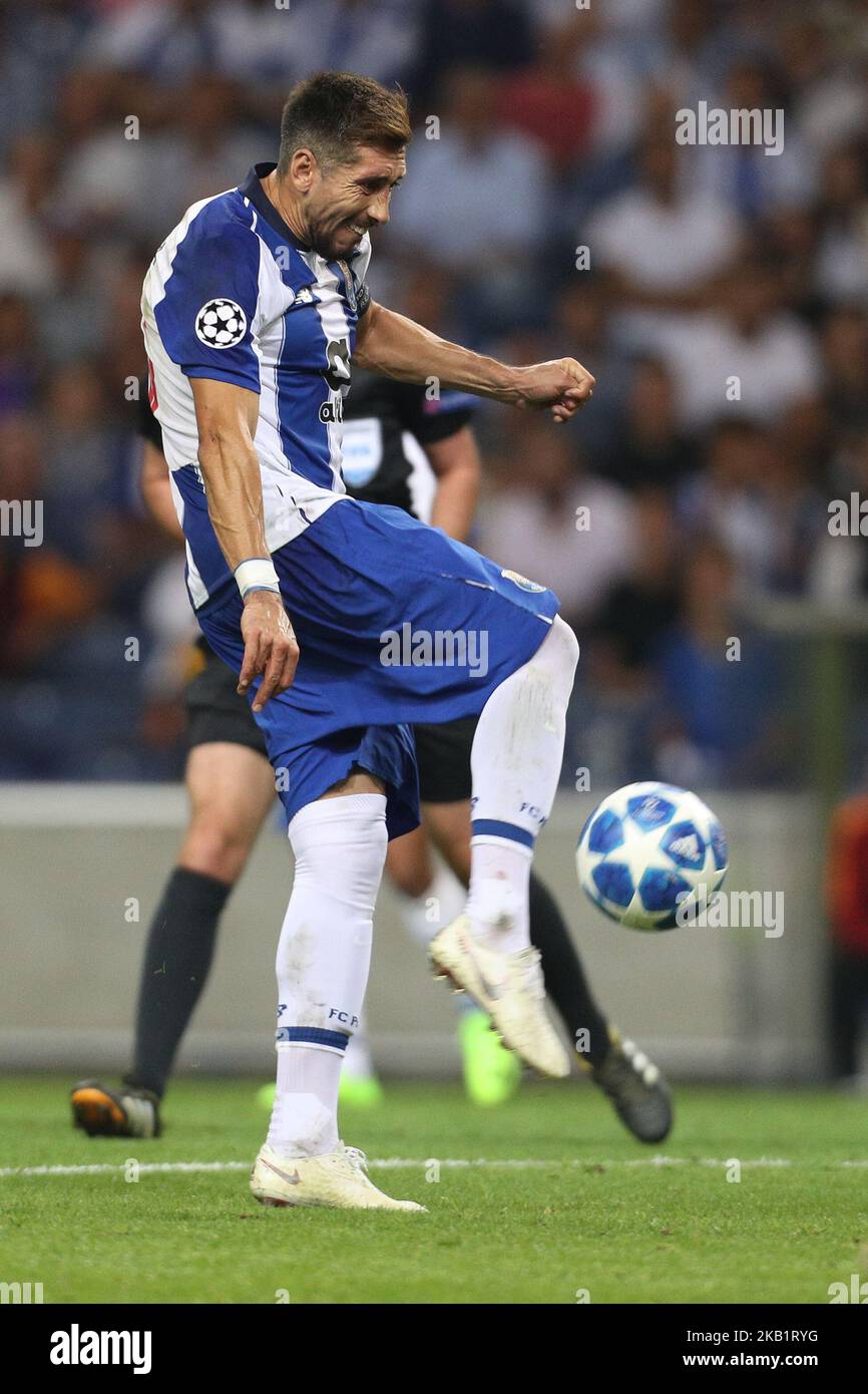 Porto's Mexican midfielder Hector Herrera in action during the UEFA ...