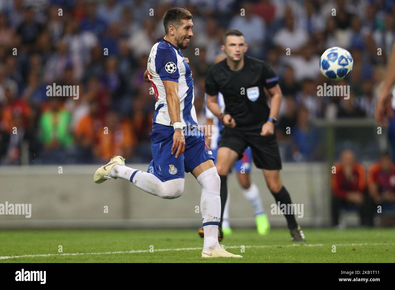 Porto's Mexican midfielder Hector Herrera in action during the UEFA ...
