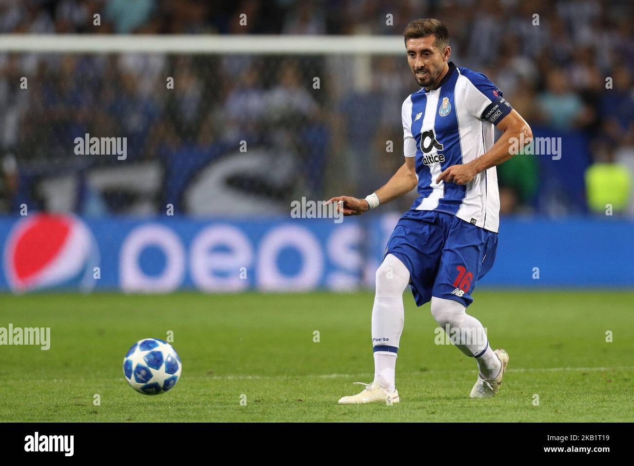 Porto's Mexican midfielder Hector Herrera in action during the UEFA ...
