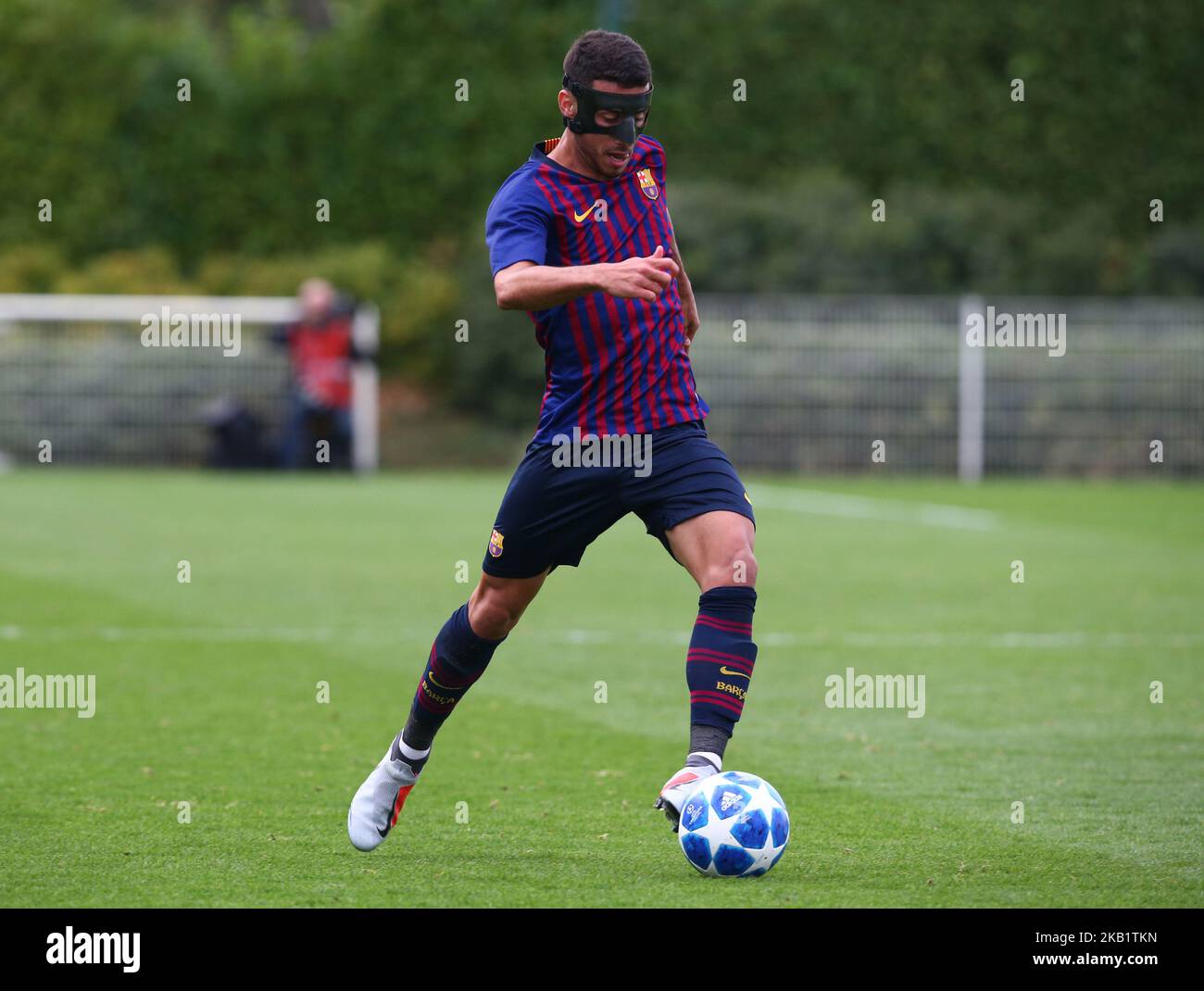 Enfield, UK. 03 October, 2018 Guillem Jamie Serrano of FC Barcelona ...