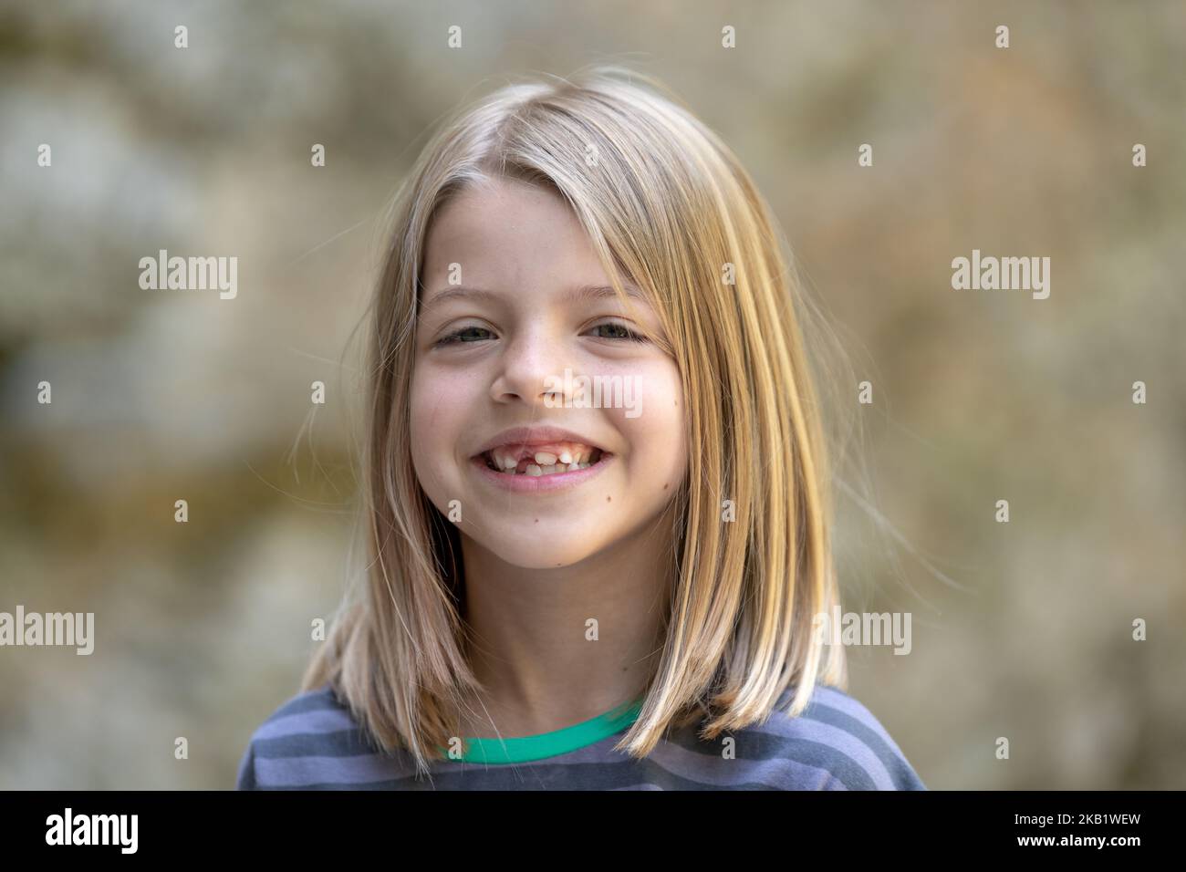 Woman portrait teeth gap hi-res stock photography and images - Alamy