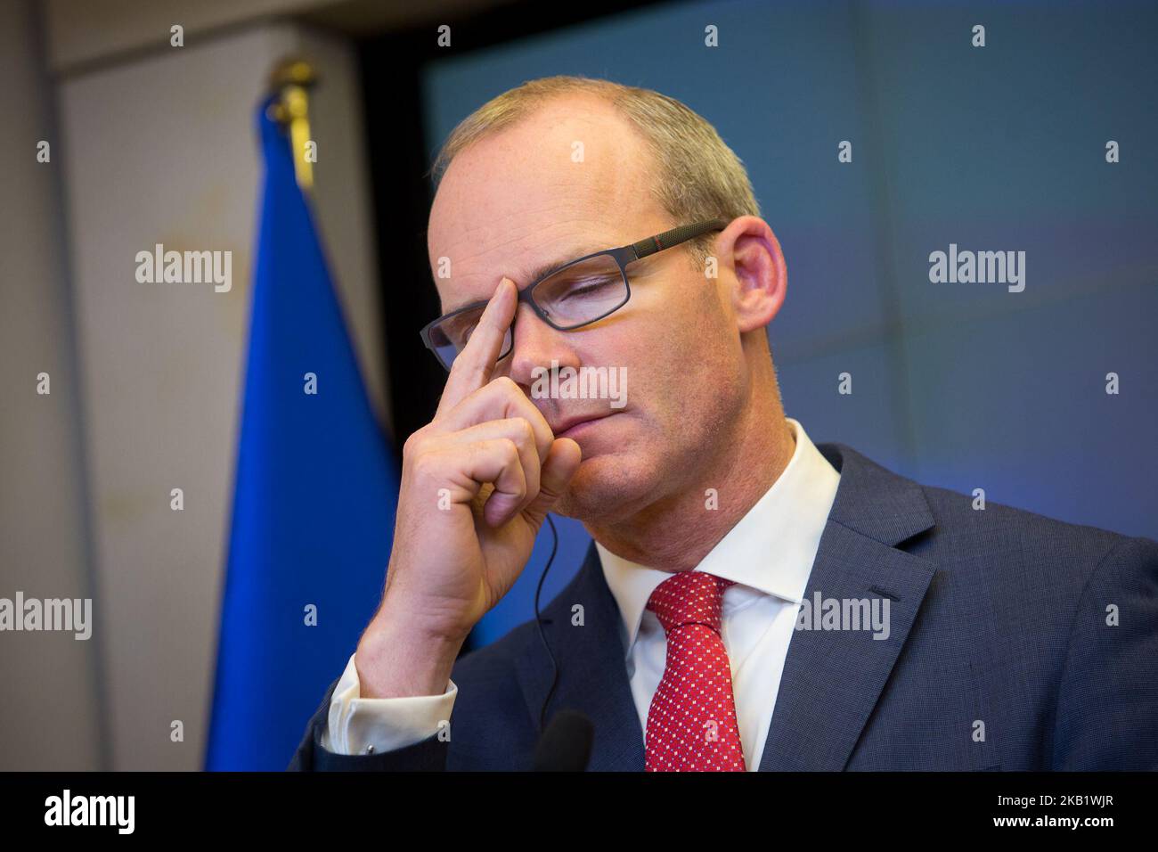 Minister for Foreign Affairs and Trade of Ireland Simon Coveney during ...