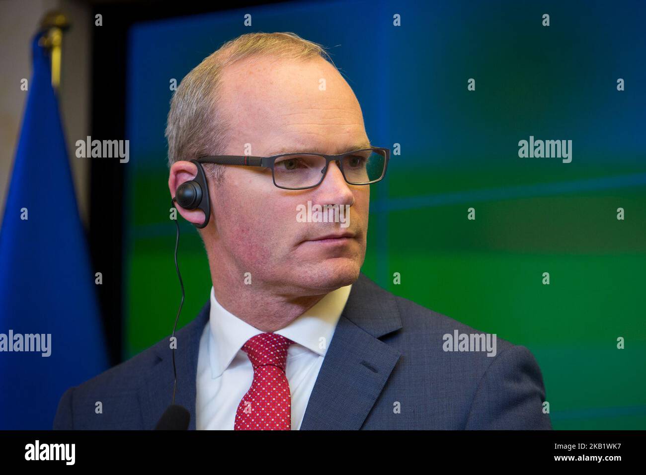 Minister for Foreign Affairs and Trade of Ireland Simon Coveney during ...