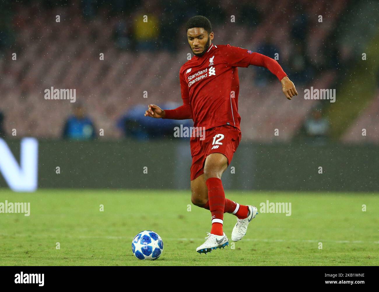 SSC Napoli v FC Liverpool - UEFA Champions League Group C Joe Gomez of ...