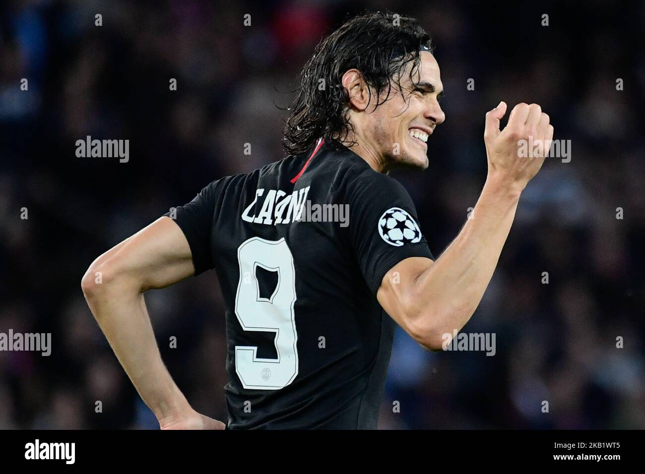 Edison Roberto Cavani #9 of PSG during the UEFA Champions' League ...