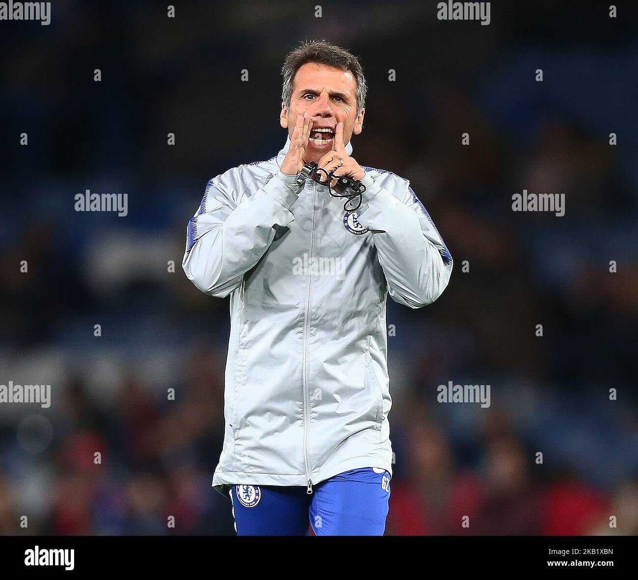 London, England - October 04: Gianfranco Zola Assistant Coach of ...