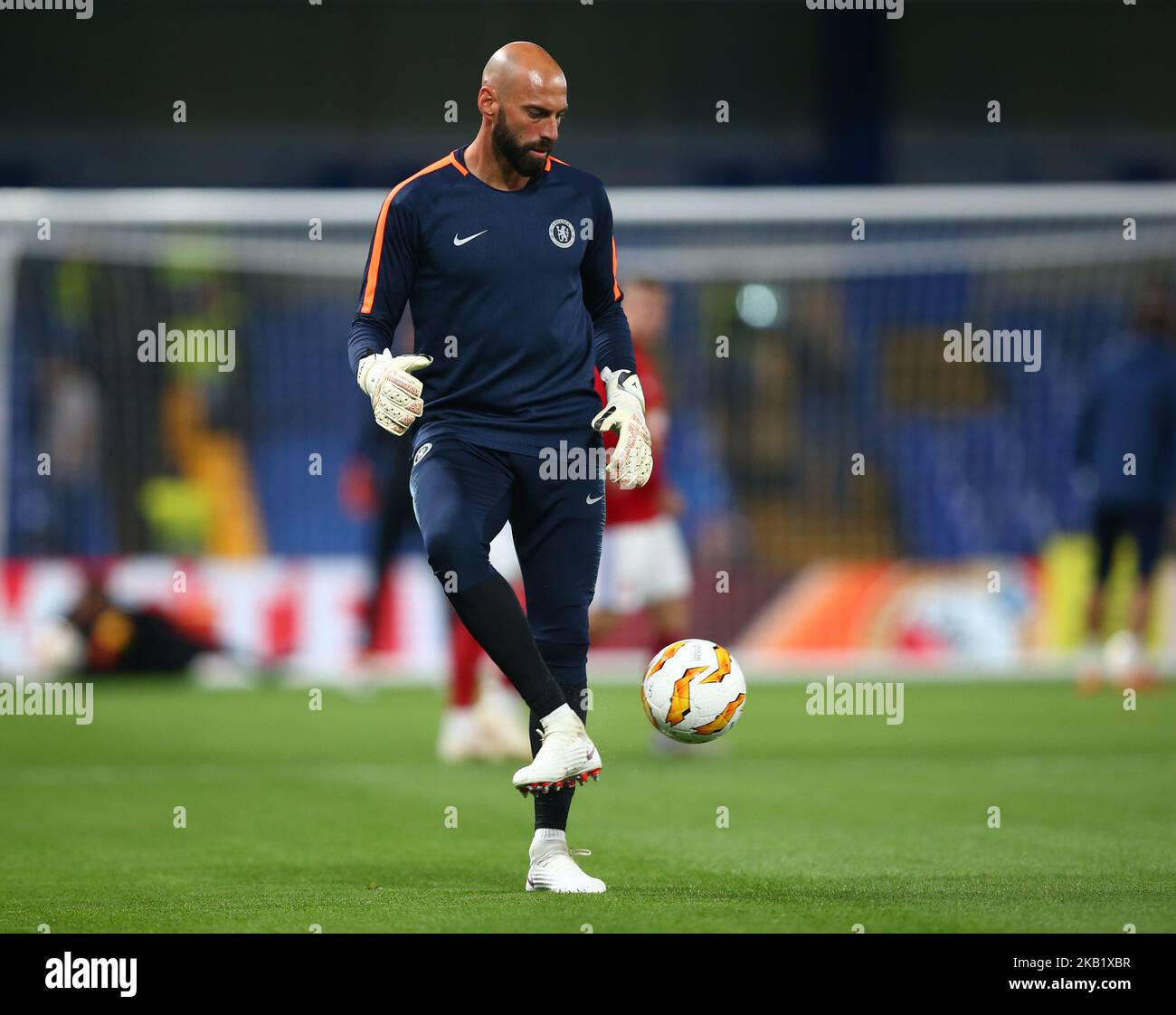 London, England - October 04: Chelsea's Willy Caballero during the pre ...