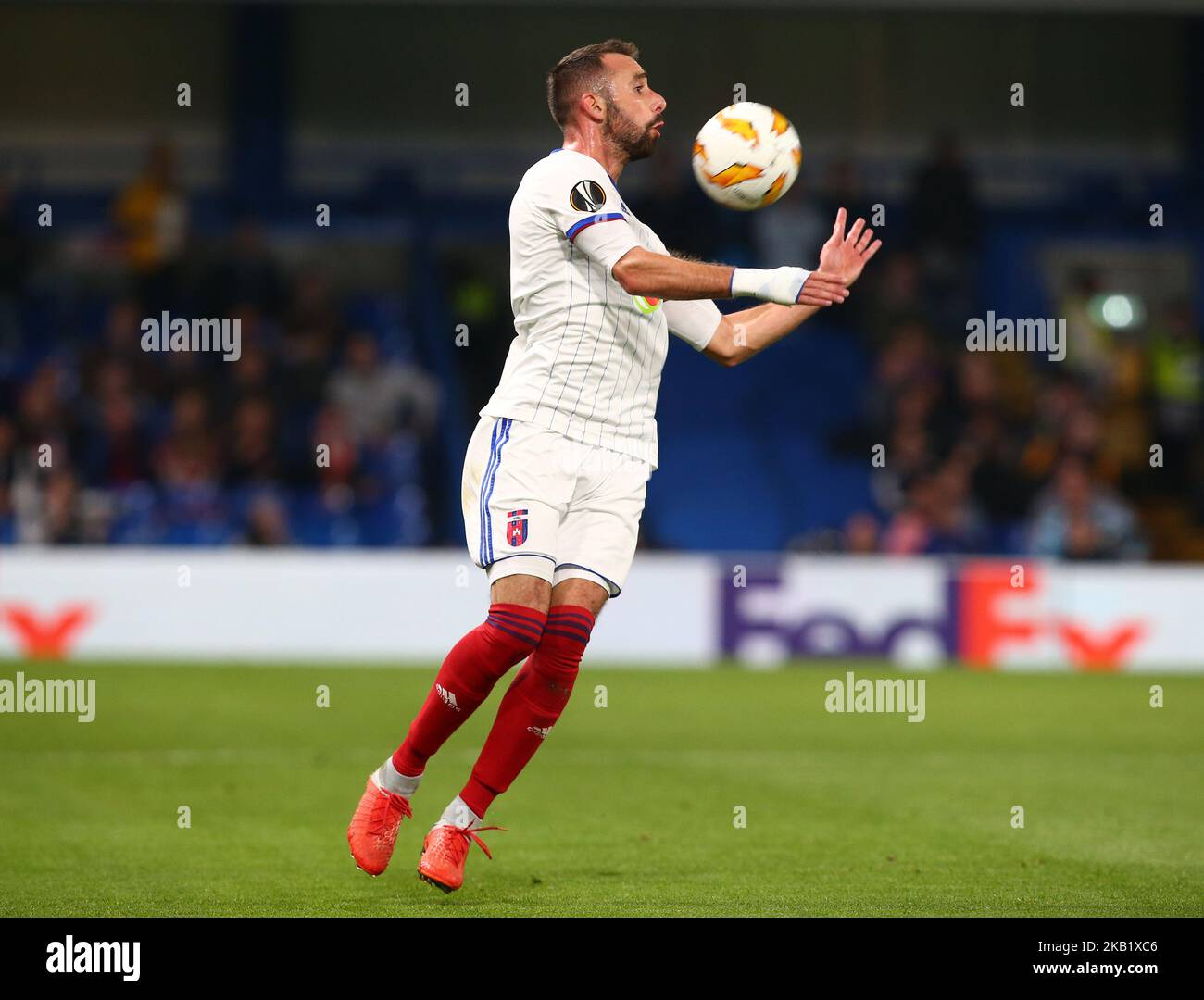 London, England - October 04: Attila Fiola of MOL Vidi FC during UAFA ...