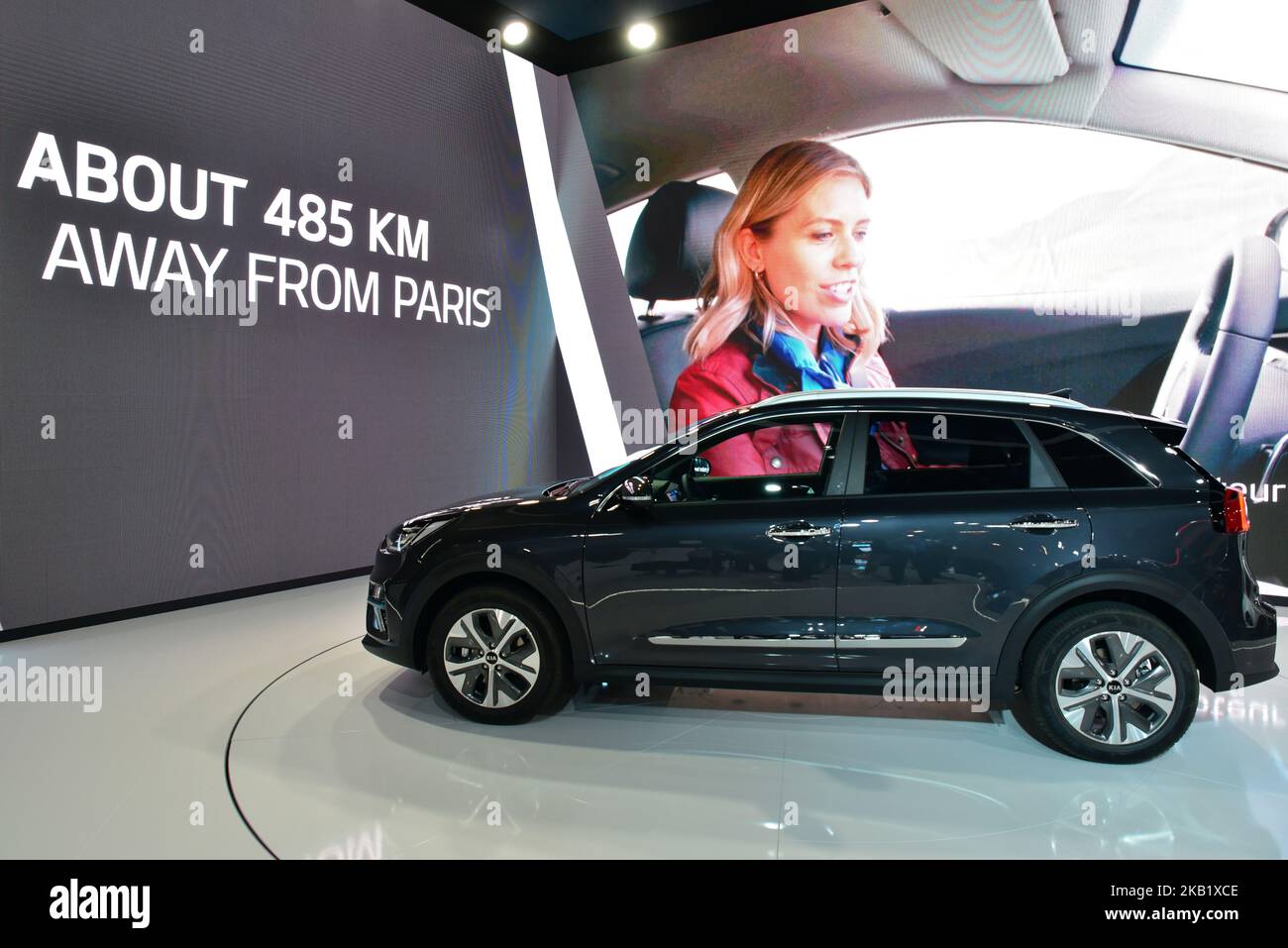 Hyundai Electric Carduring the Mondial Paris Motor Show 2018, in Paris ...