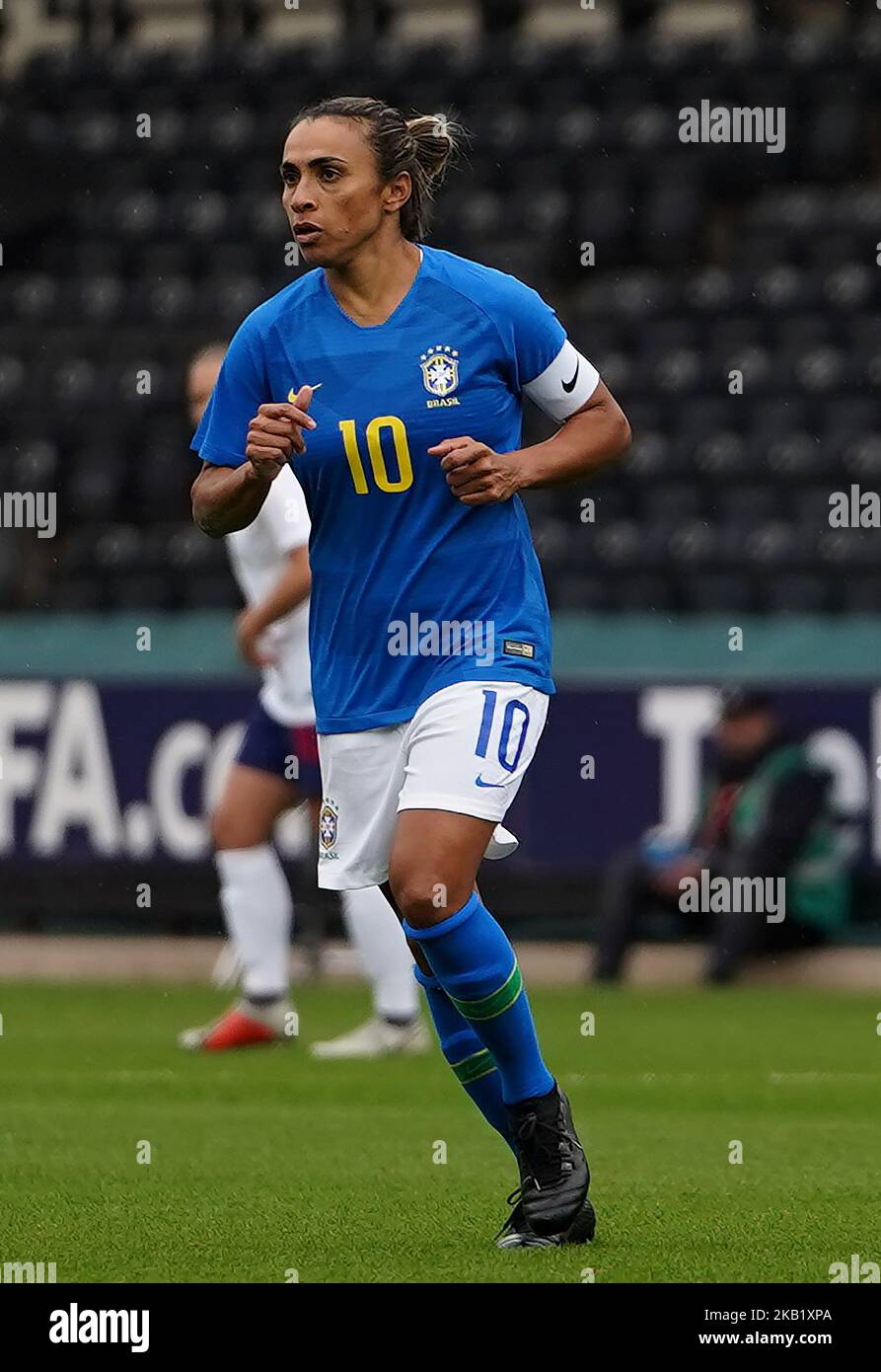 Marta of Brazil during International Friendly between England Women and ...