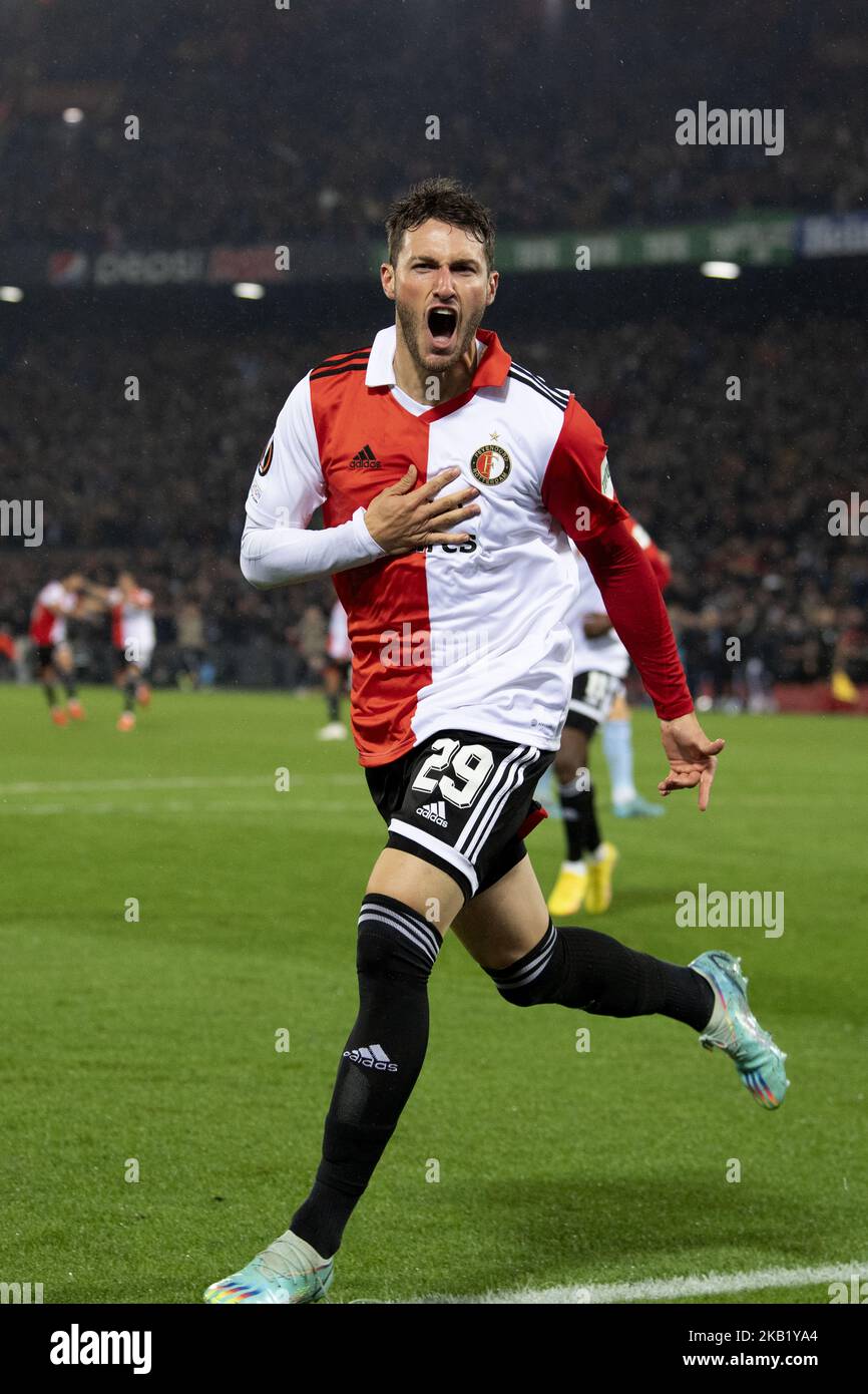 ROTTERDAM - Santiago Gimenez of Feyenoord during the UEFA Europa League ...