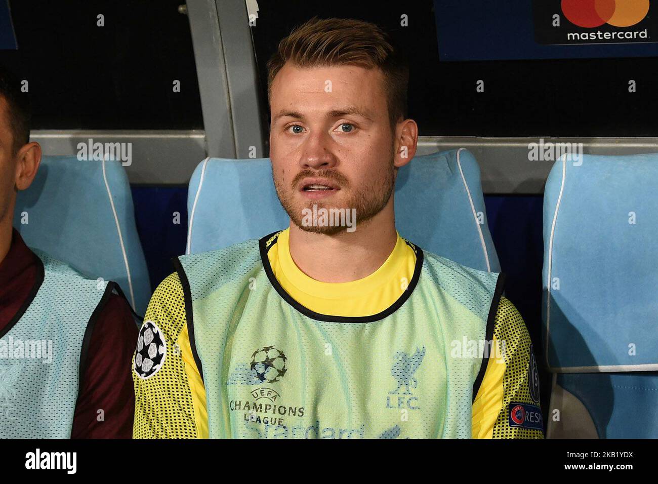 Simon Mignolet of Liverpool FC during the UEFA Champions League match ...