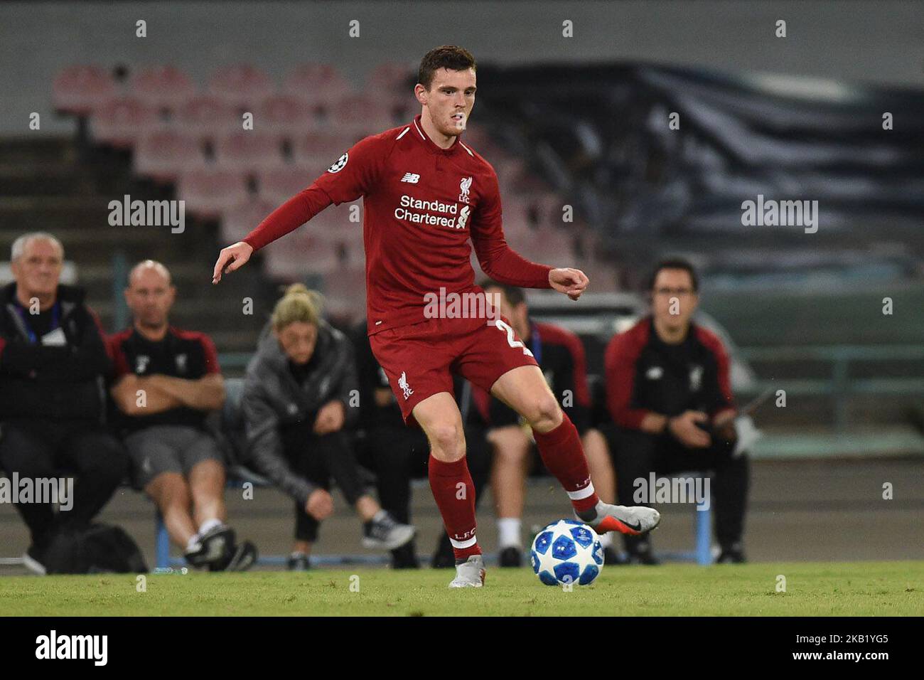 Andrew Robertson of Liverpool FC during the UEFA Champions League match ...