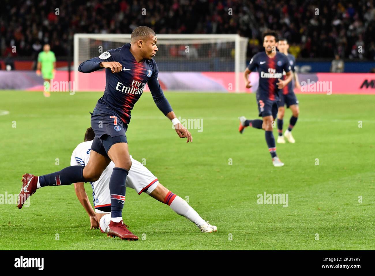 Killian Mbappe during the french Ligue 1 match between Paris Saint ...
