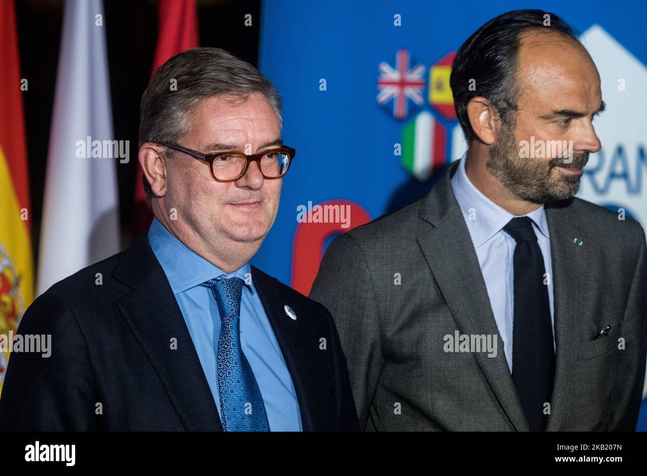 Edouard philippe france g6 julian king lyon politics hi-res stock ...