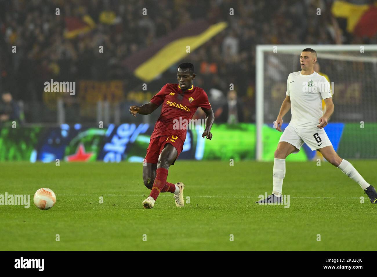 Mady Camara of A.S. Roma during the sixth day of UEFA Europa League ...