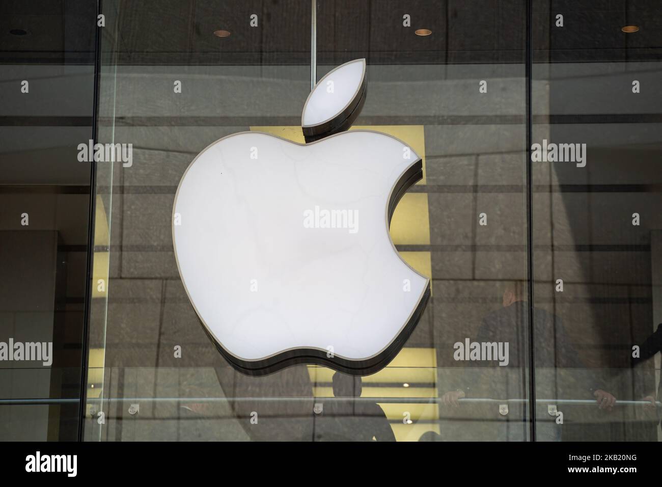 The Apple Store in Munich, Germany seen from outside. (Photo by ...